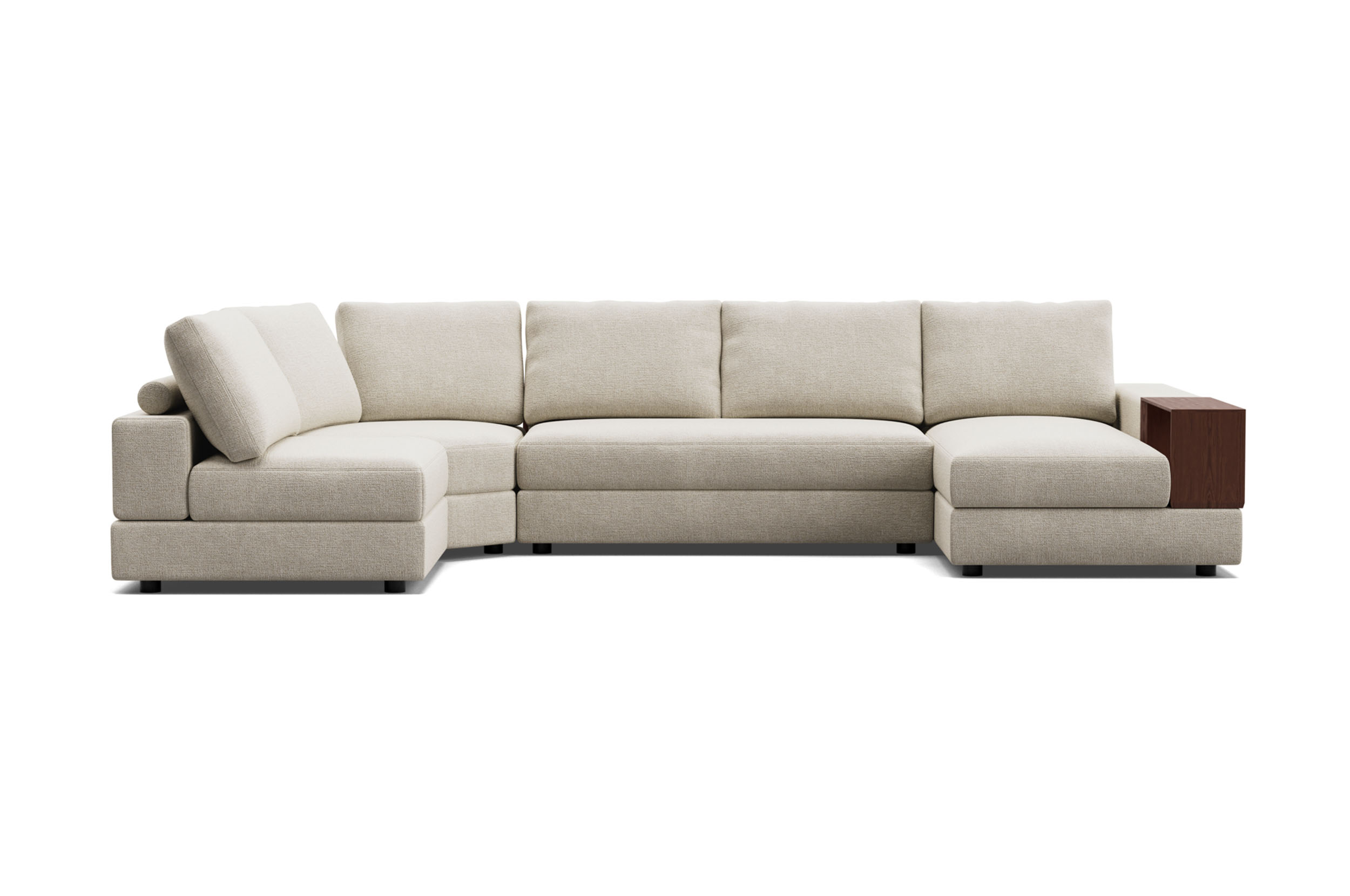 Jasper Curve Sofa 5-Seater with Chaise - King Living
