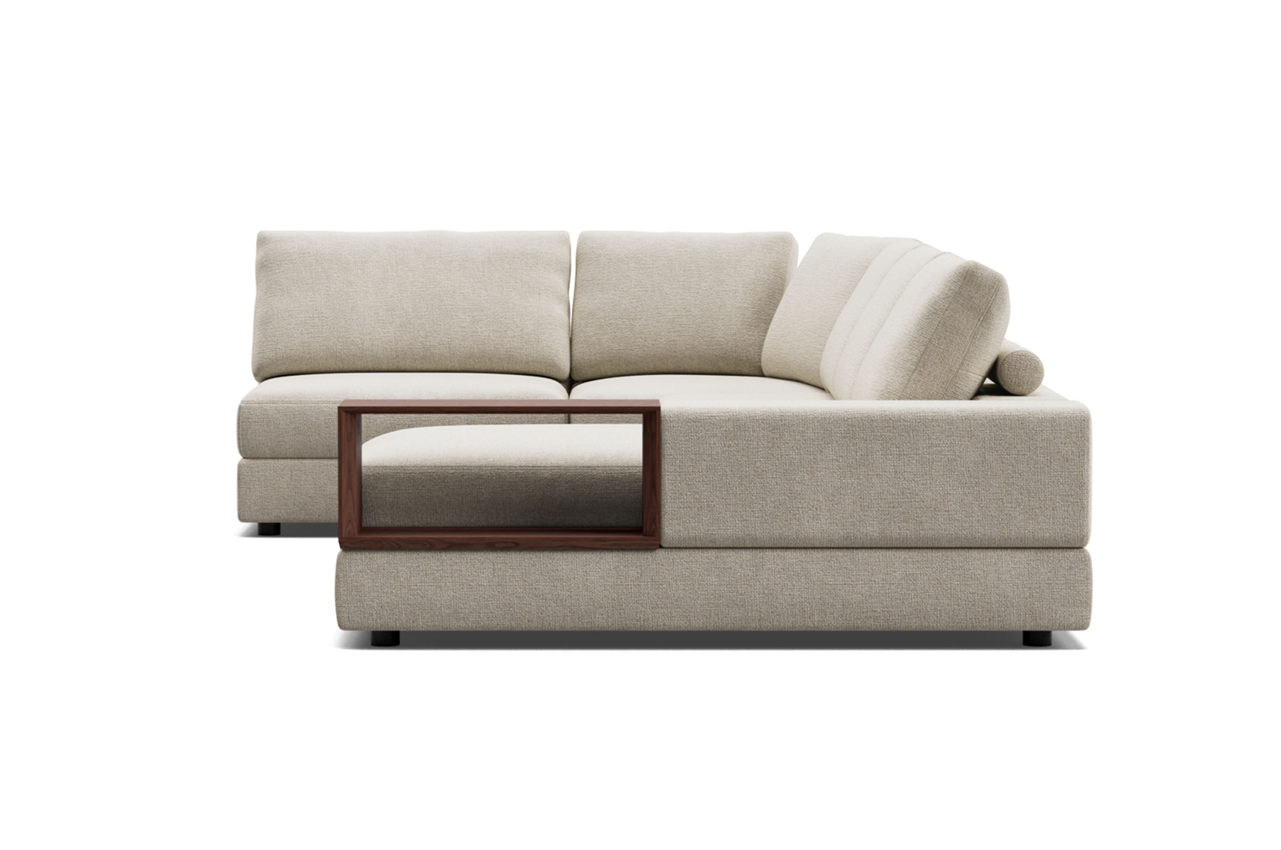 Jasper Curve Sofa 5-Seater with Chaise - King Living