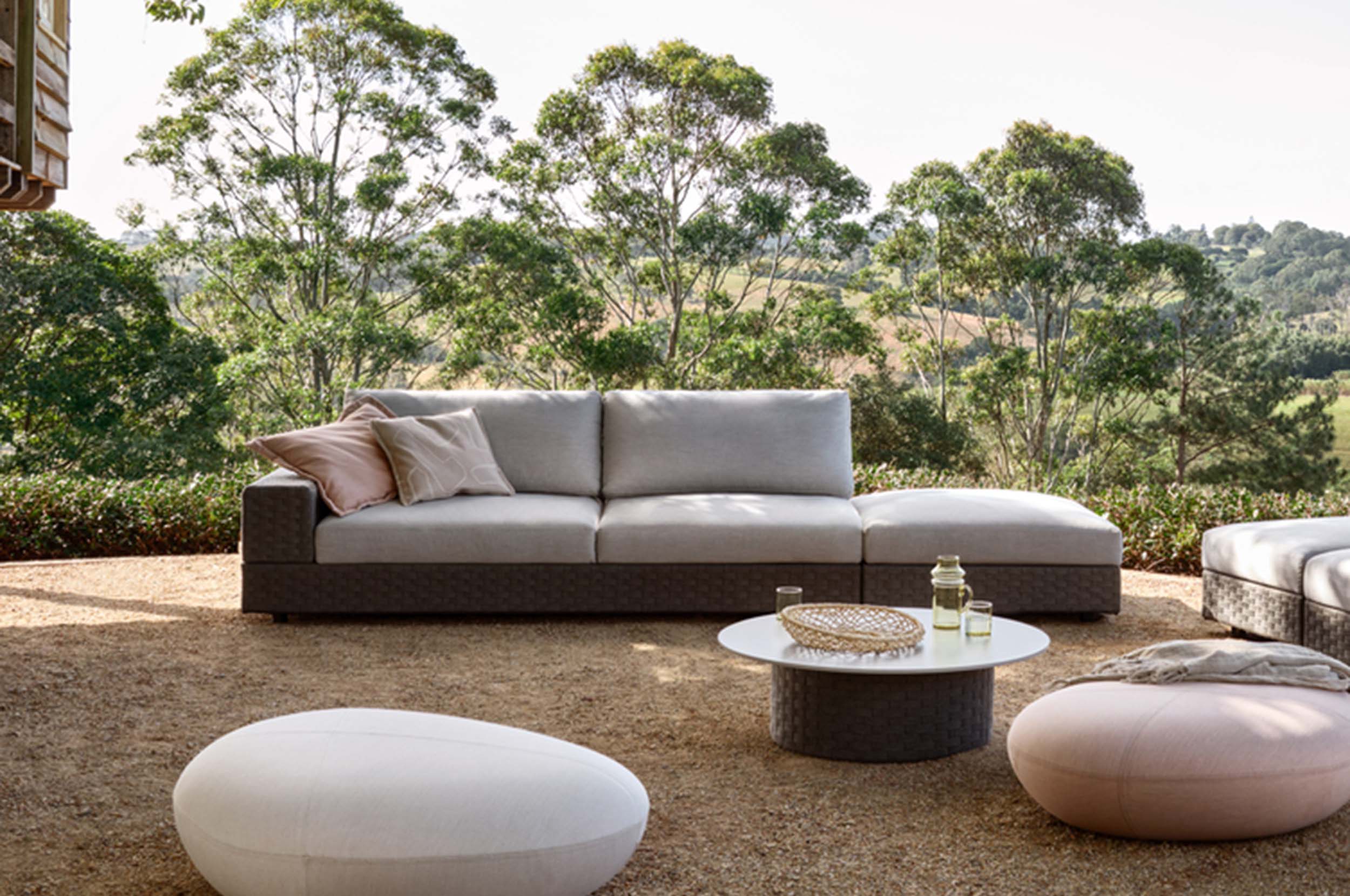 Outdoor sofa and ottoman store