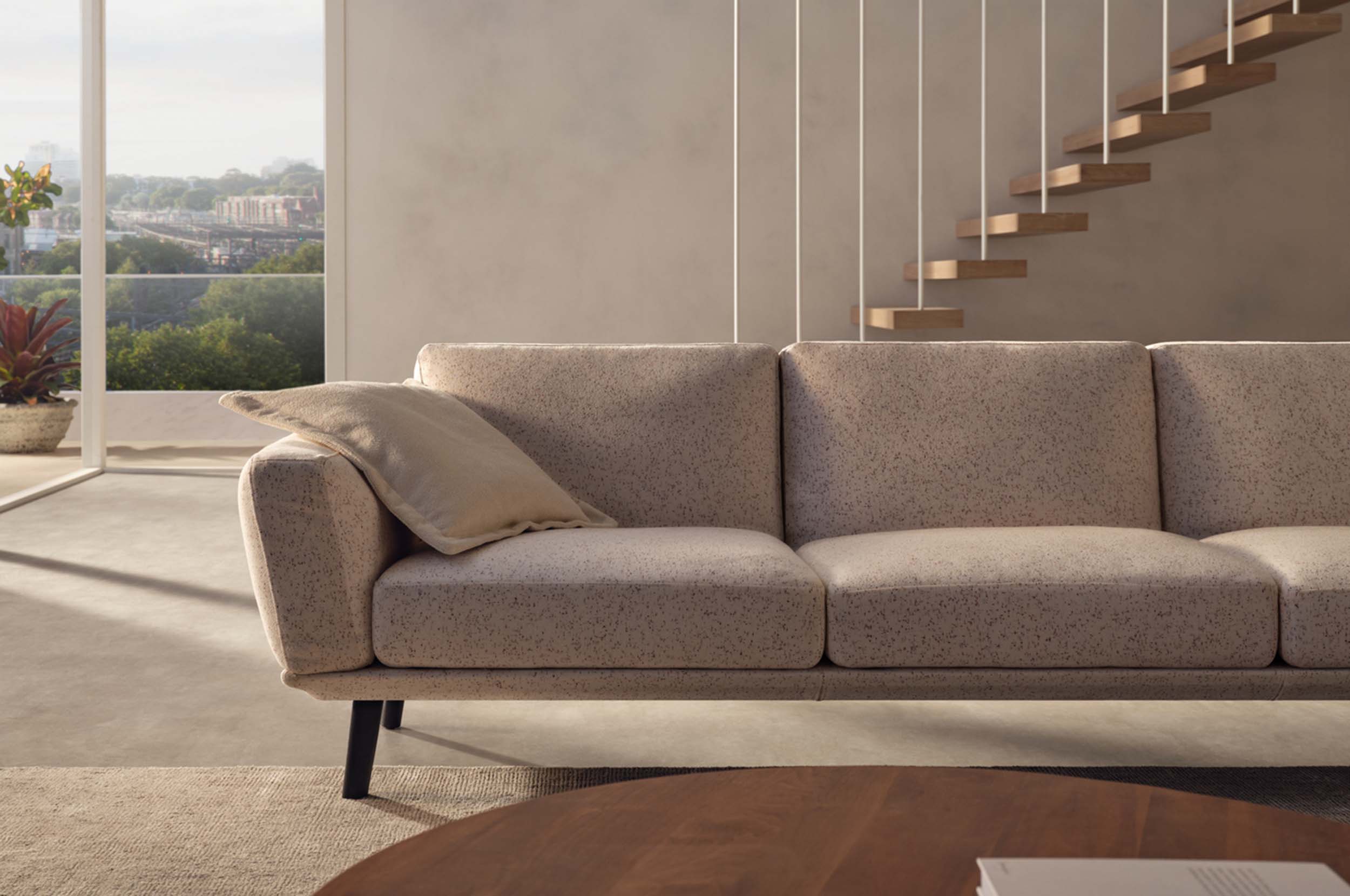 Neo Deluxe Modular Sofa with Chaise and Reclining Arms and Backs