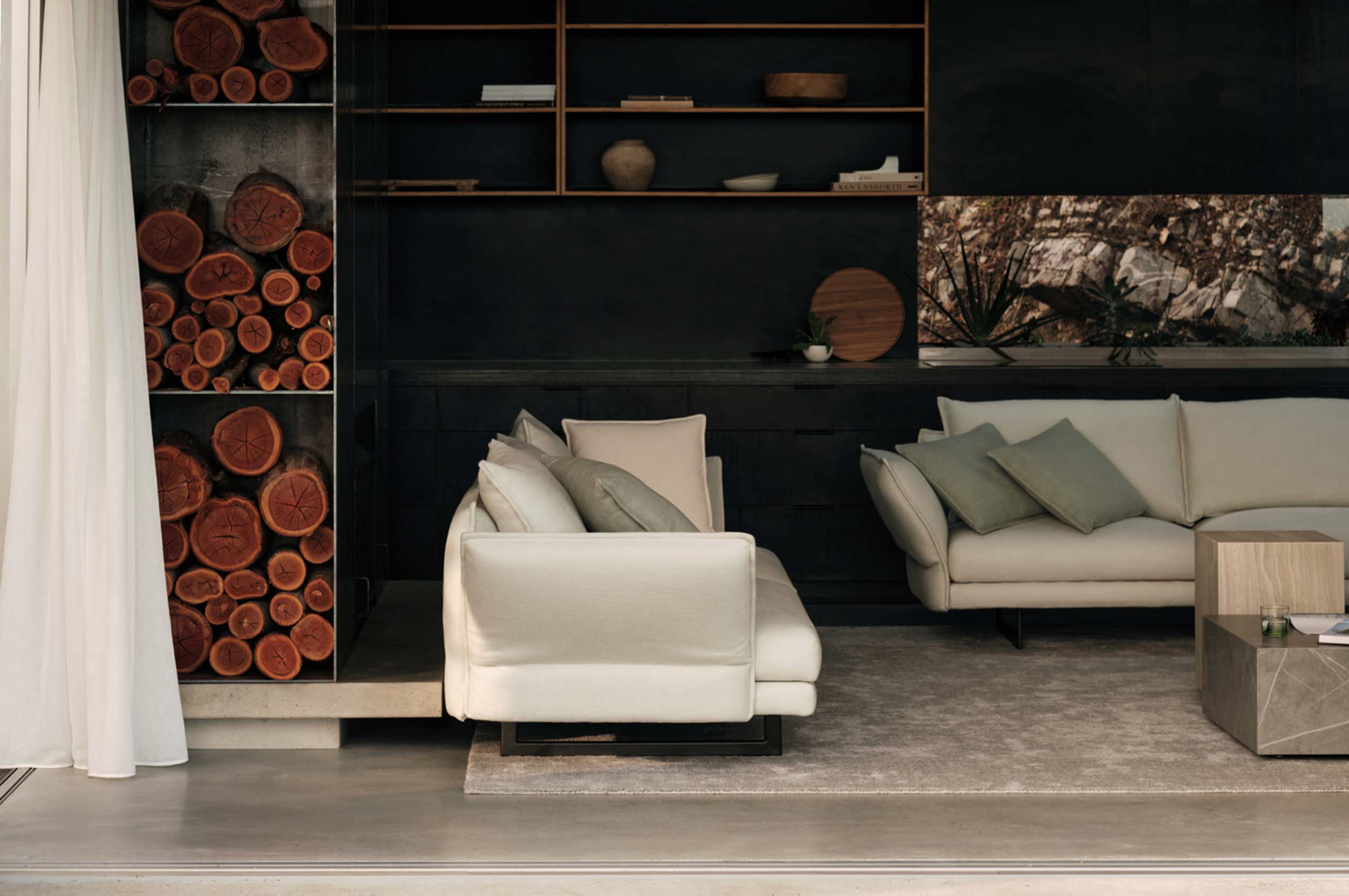 Zaza 2.5 Seater Sofa with Deep Seats and Adjustable Arms